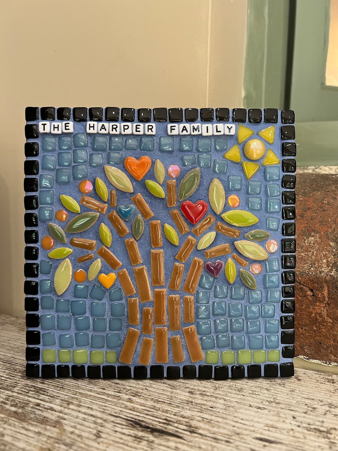 Personalised Family Tree Mosaic Craft Kit - Etsy