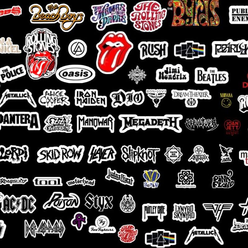 Rock Band Stickers - Etsy