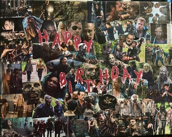 The Walking Dead Collage - Etsy