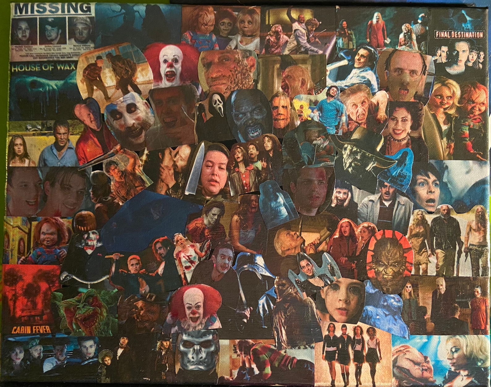 Horror Movie Collage Canvas- 1990 - 2009 - Etsy
