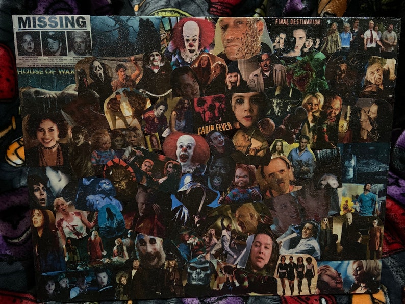 Horror Movie Collage Canvas- 1990 - 2009 - Etsy