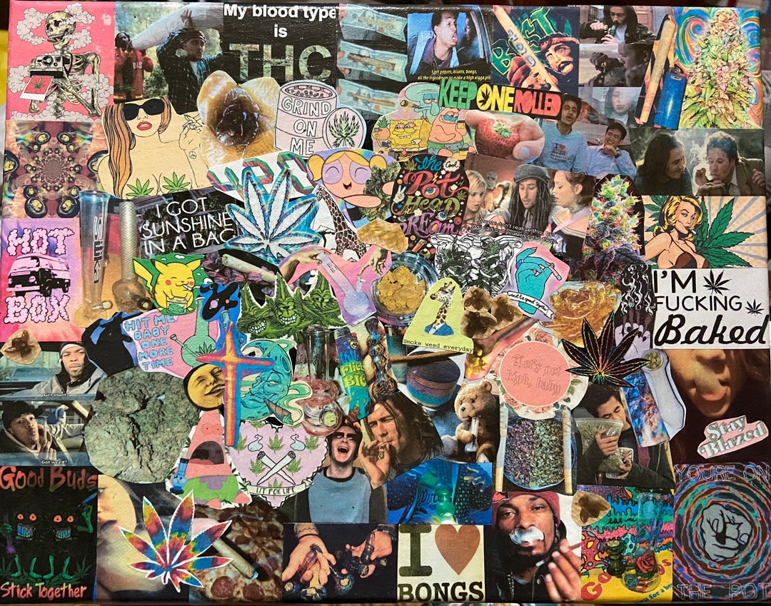 Stoner Collage Canvas - Etsy