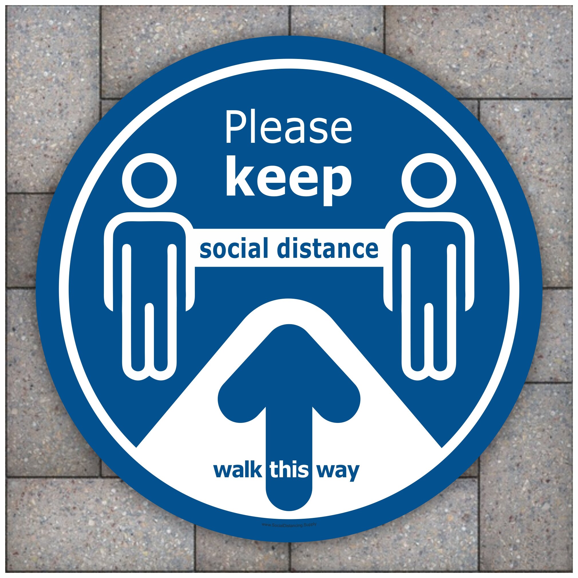 One Way Arrow Social Distancing Decal Sign Stickers for - Etsy UK