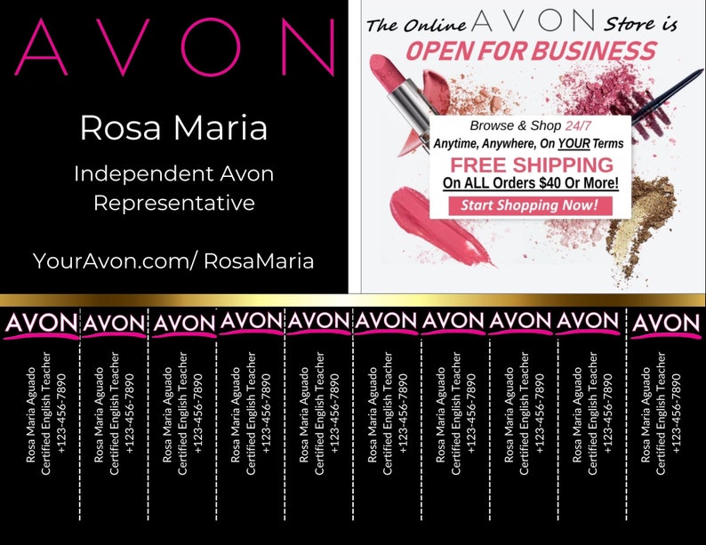 Avon Tear off Marketing Flyer - Etsy
