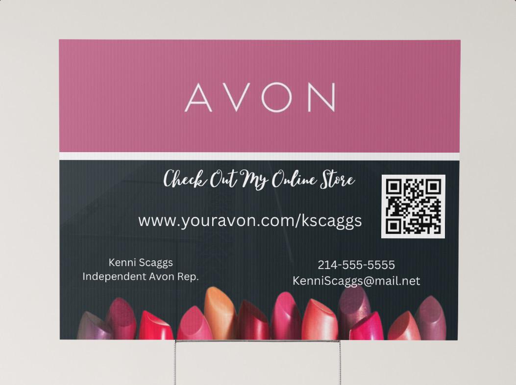Avon Yard Sign – Bold + Fun Custom Lawn Sign | Printed & Shipped to ...