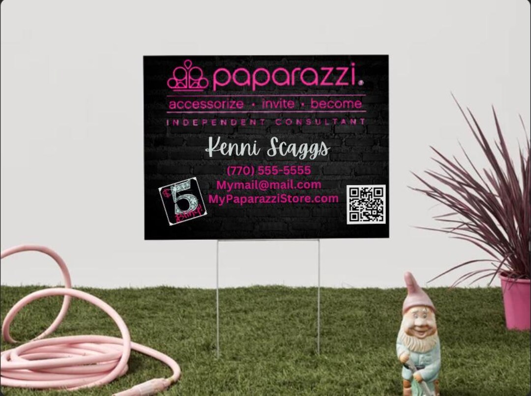 Custom Paparazzi Jewelry Yard Sign – Personalized for Your Business! - Etsy