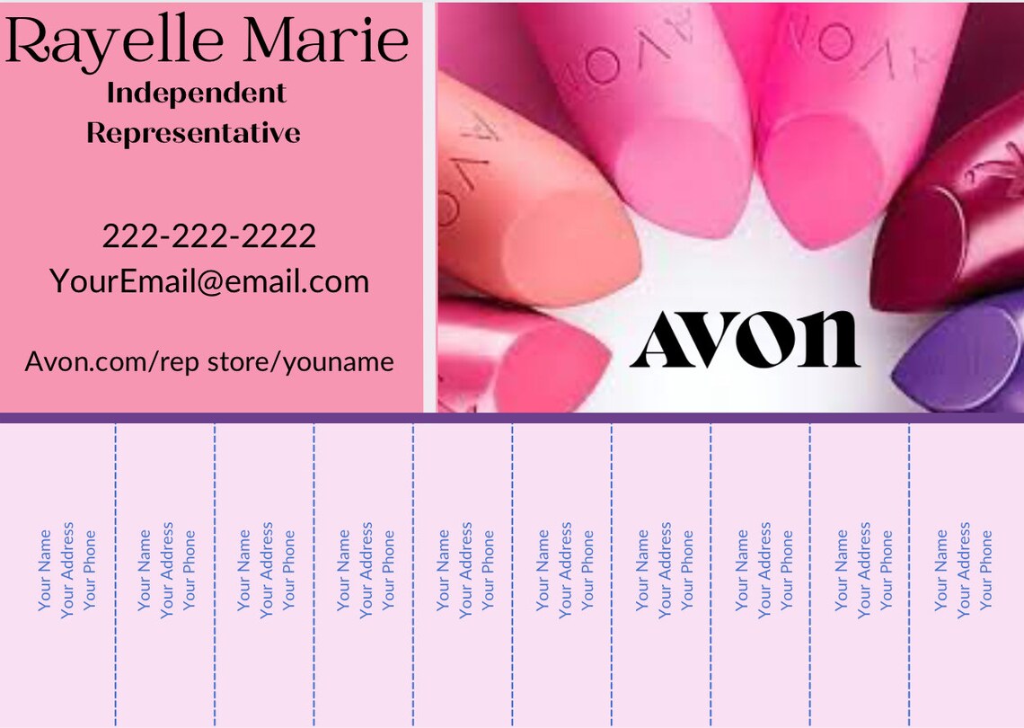 Avon Lipstick Flyer Template | Editable Beauty Flyer for Canva | Modern ...