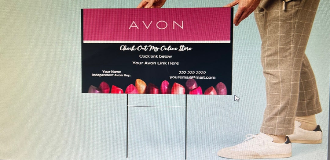Avon Marketing Yard Sign - Etsy