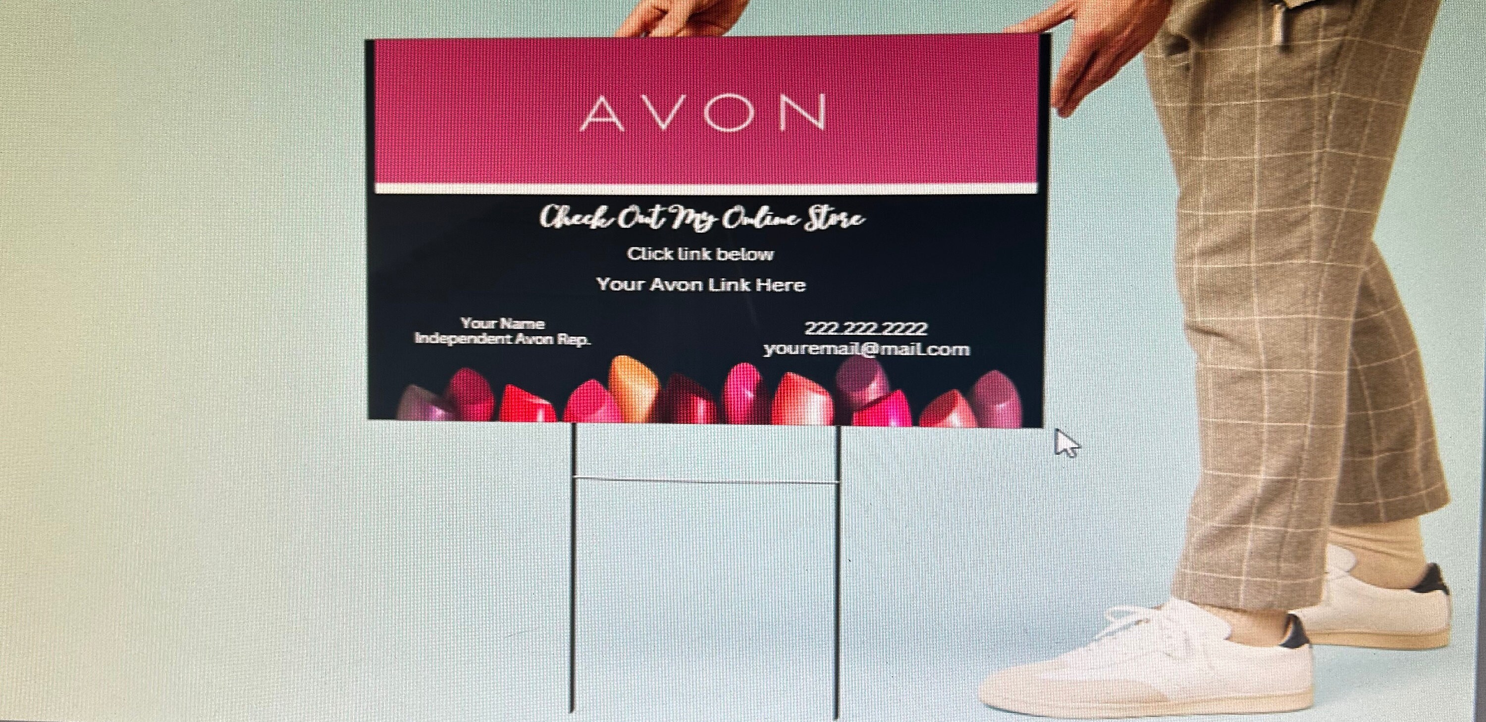 Avon Marketing Yard Sign - Etsy