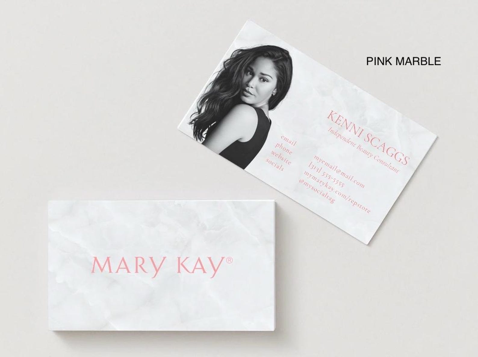 Mary Kay Business Cards Bundle | Pink Flower, Pink KISS, Pink Paint ...