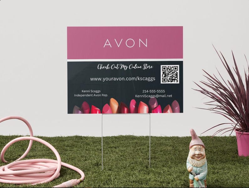 Avon Yard Sign – Bold + Fun Custom Lawn Sign | Printed & Shipped to ...