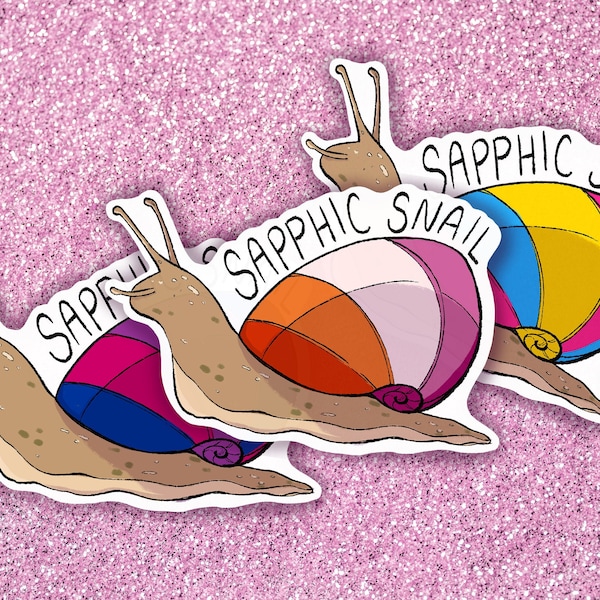 Lesbian Snail Sticker - Etsy