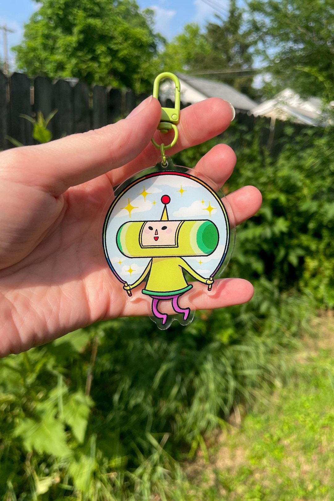 Tiny Prince Jumping Rope Acrylic Keychain With Epoxy Dome - Etsy