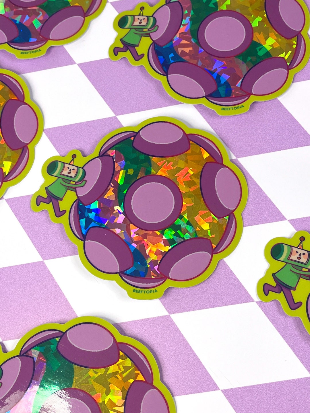 Rolling Prince Holographic Vinyl Sticker | LARGE Waterproof Stickers ...