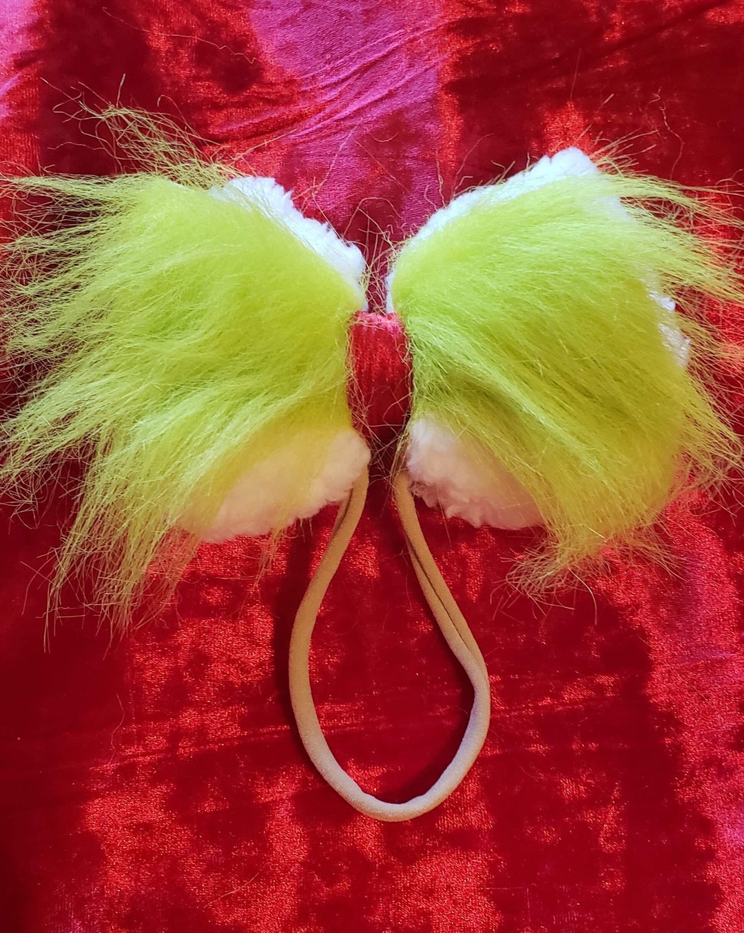 Grinch Fan Bow - Etsy