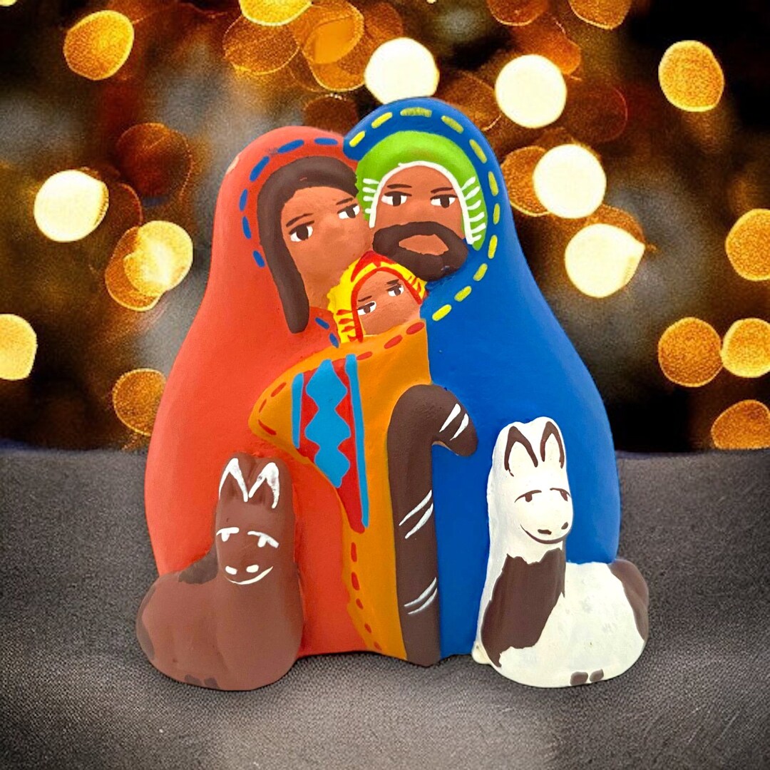 Peruvian Nativity Scene Christmas Decor 1 Piece 2.5 Tall, Ornament - Etsy