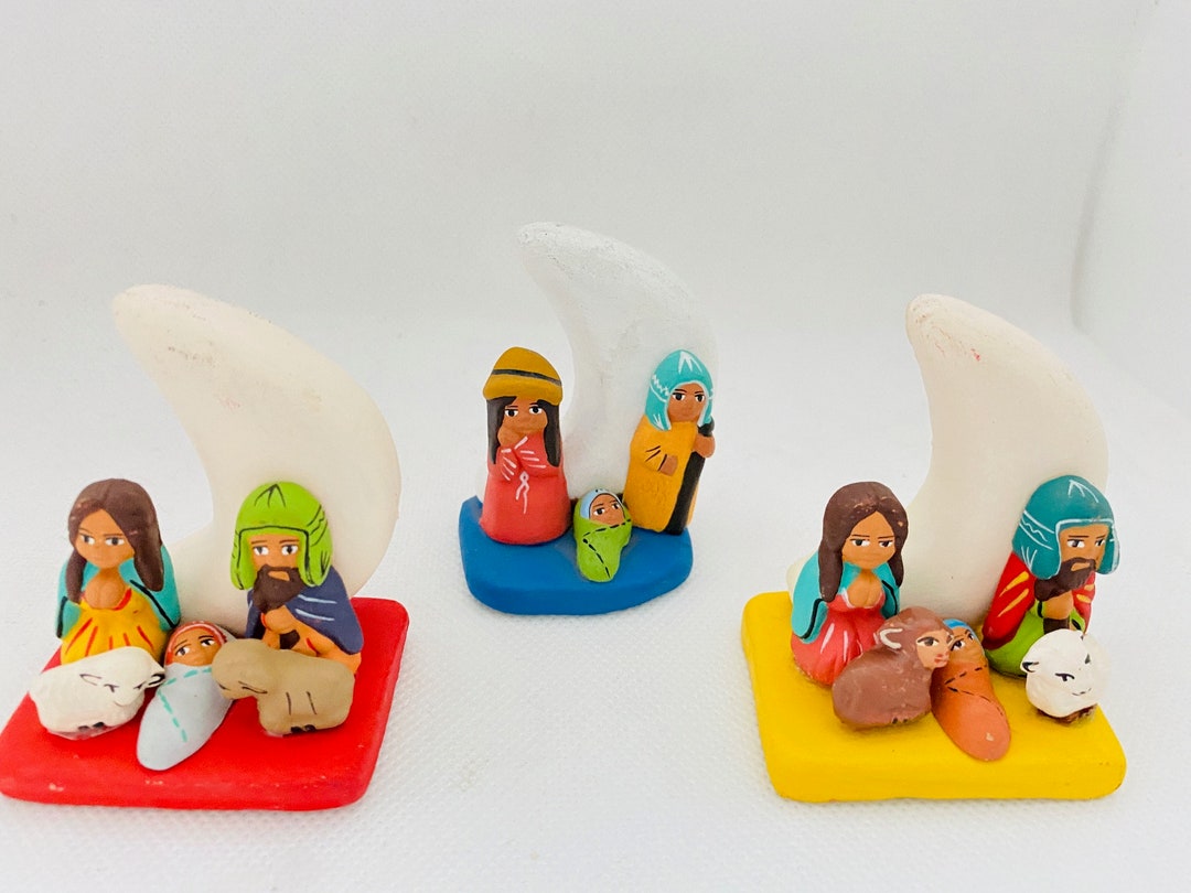 Moon Nativity Scene.christmas Decor, Ornaments - Etsy