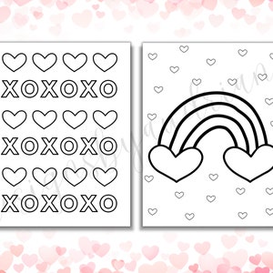 Valentine's Day Coloring Pages for Kids – Printable Activity Bundle ...