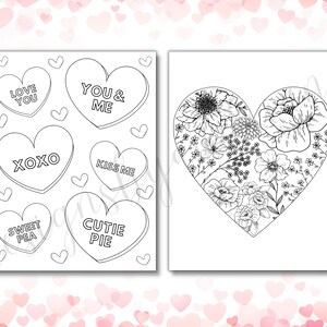 Valentine's Day Coloring Pages for Kids – Printable Activity Bundle ...
