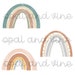 Boho Rainbow Clipart - Etsy