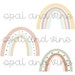 Boho Rainbow Clipart - Etsy
