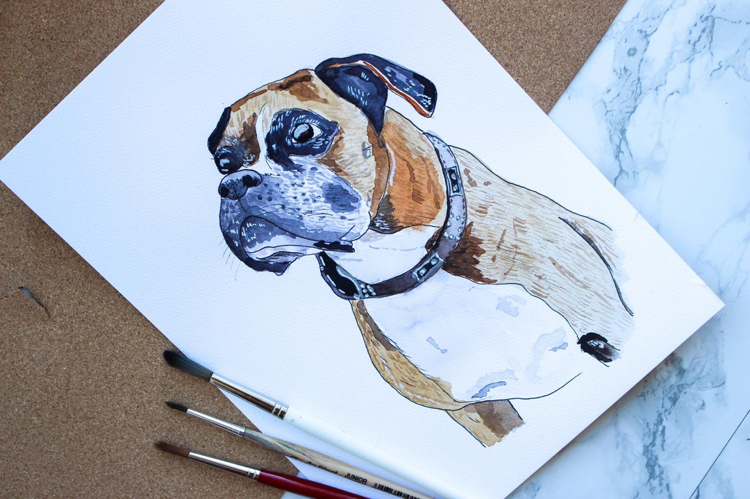 Watercolor Animal Portrait DIN A4 - Etsy