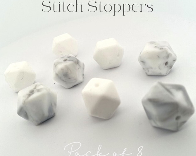 Stitch Stoppers Set of 8 Silicone Knitting Needle Point Protectors ...