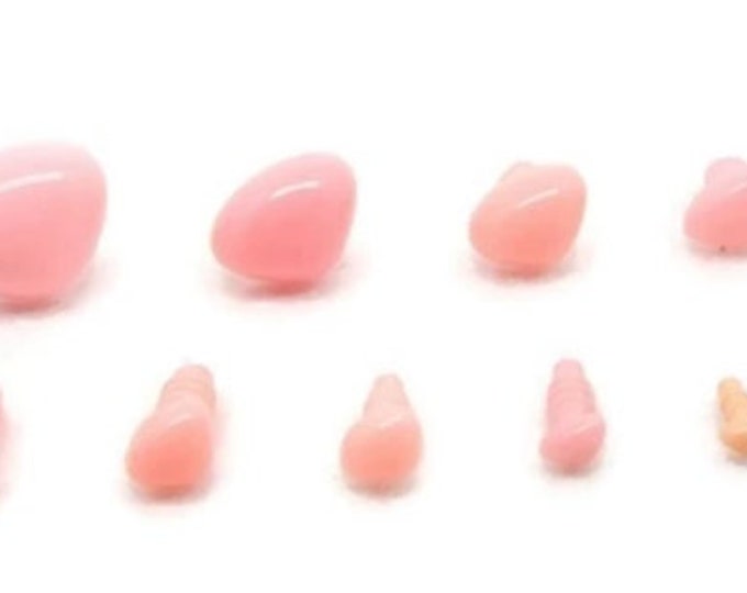 Solid Pink Safety Noses With Washers 5 Pack 9 Sizes Craft Nose ...