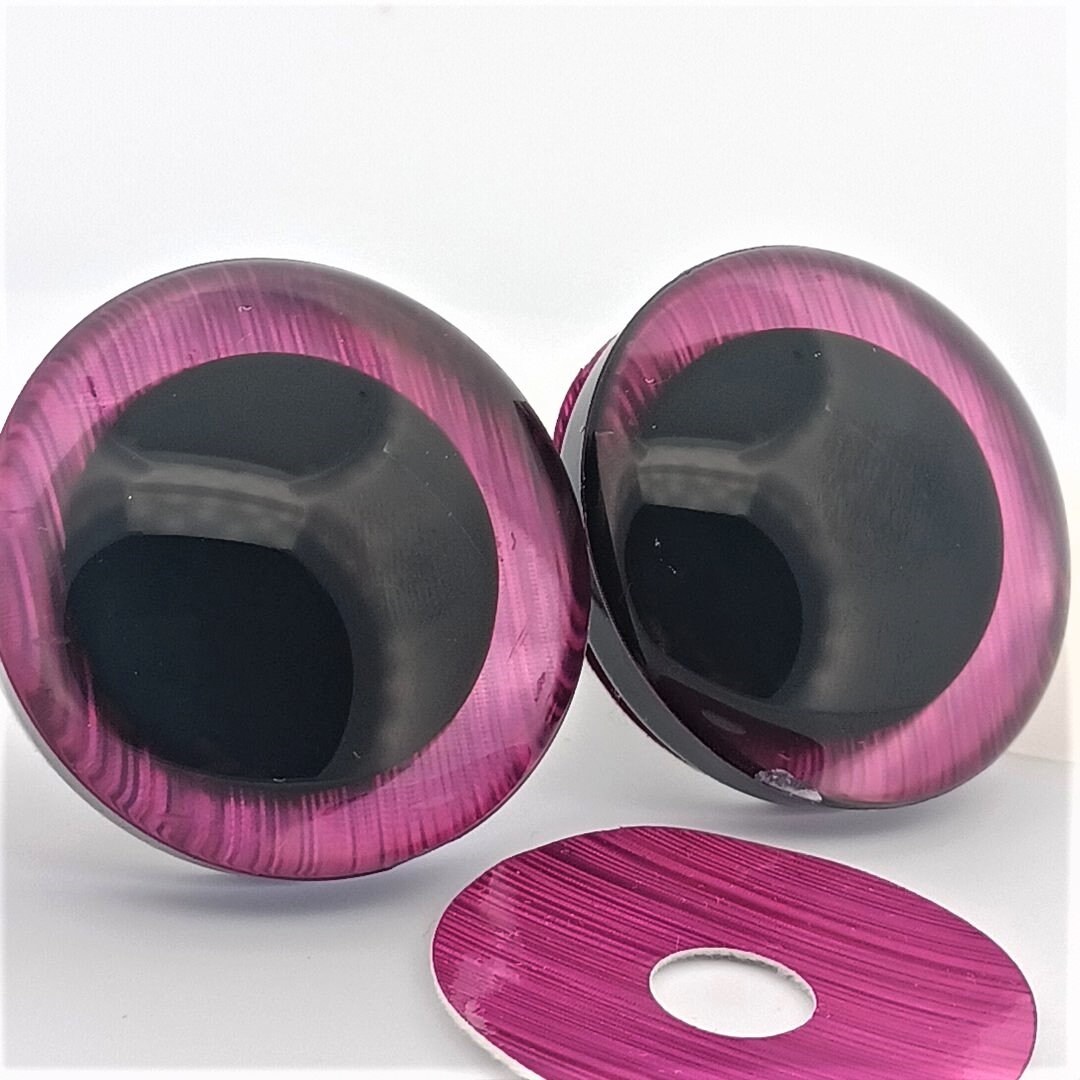 Hot Pink Iris 3D Style Trapezoid Safety Eyes and Washers - Etsy