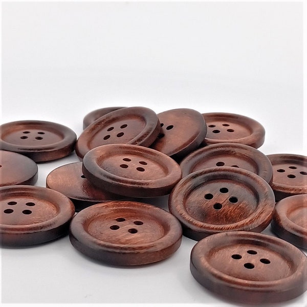 Wood Buttons - Etsy