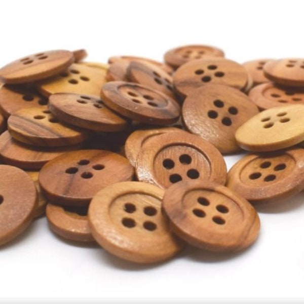 Wood Shirt Buttons - Etsy