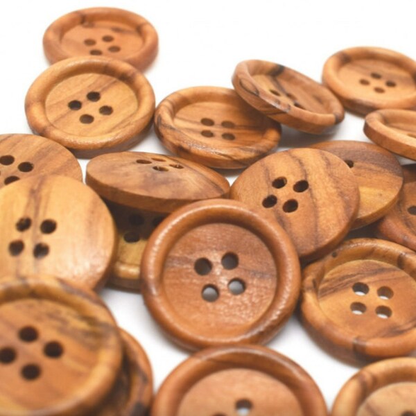 Wood Buttons - Etsy
