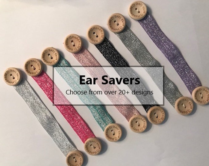 Ear Saver for Face Mask, Elastic Face Mask Extension With Button for ...
