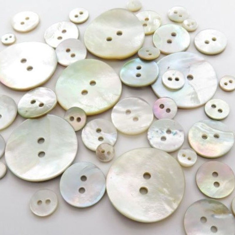 Antique Mother of Pearl Buttons - Etsy