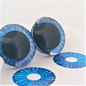 Blue Iris 3D Style Trapezoid Safety Eyes and Washers - 6 Sizes ...
