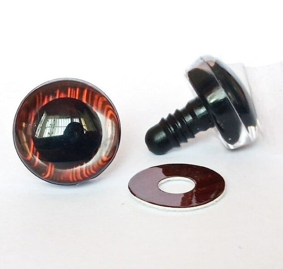 Brown Iris 3D Style Trapezoid Safety Eyes and Washers sizes - Etsy