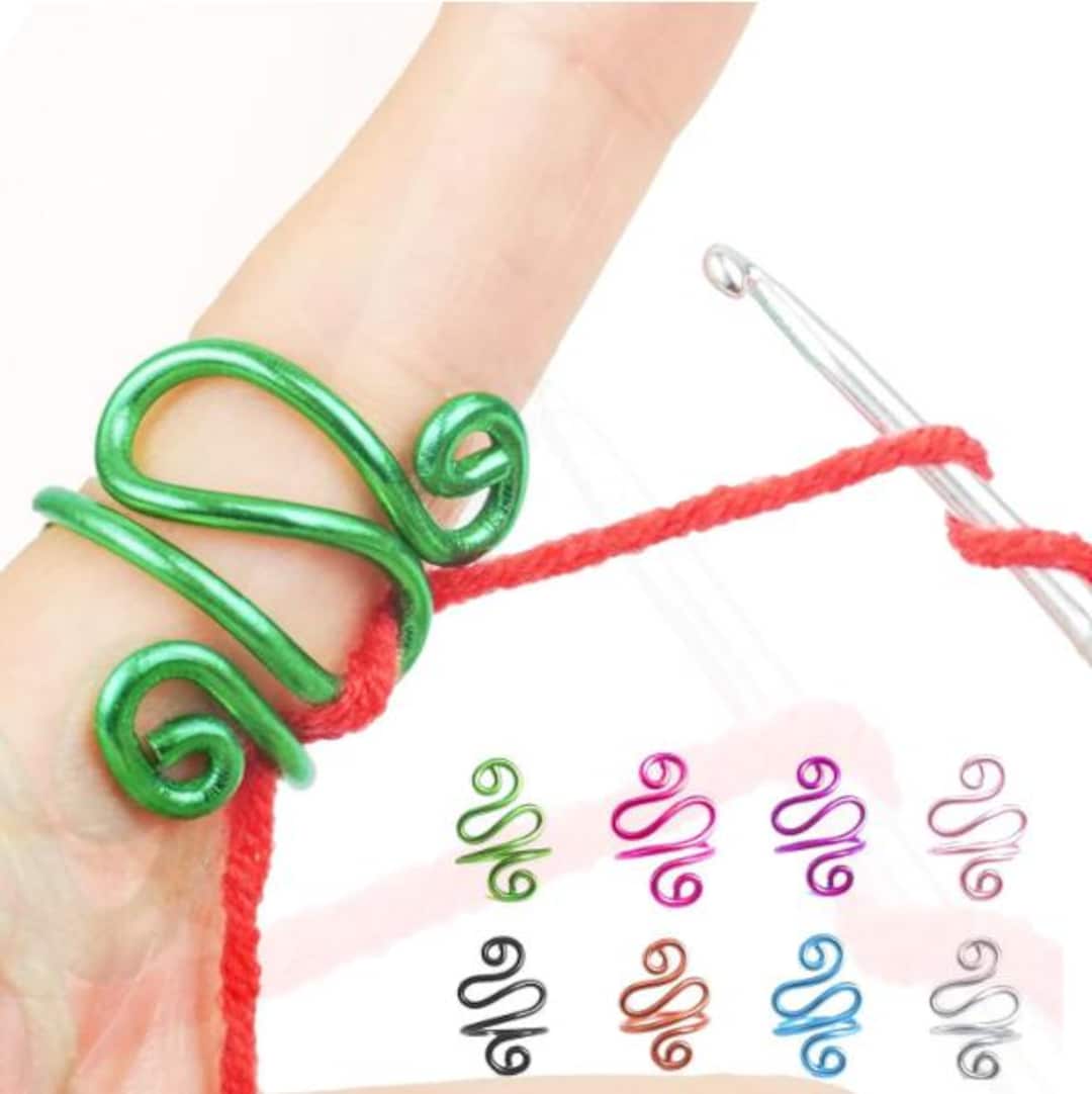 Crochet Tension Ring Adjustable Hook Ring, Crochet Ring, Yarn Guide ...