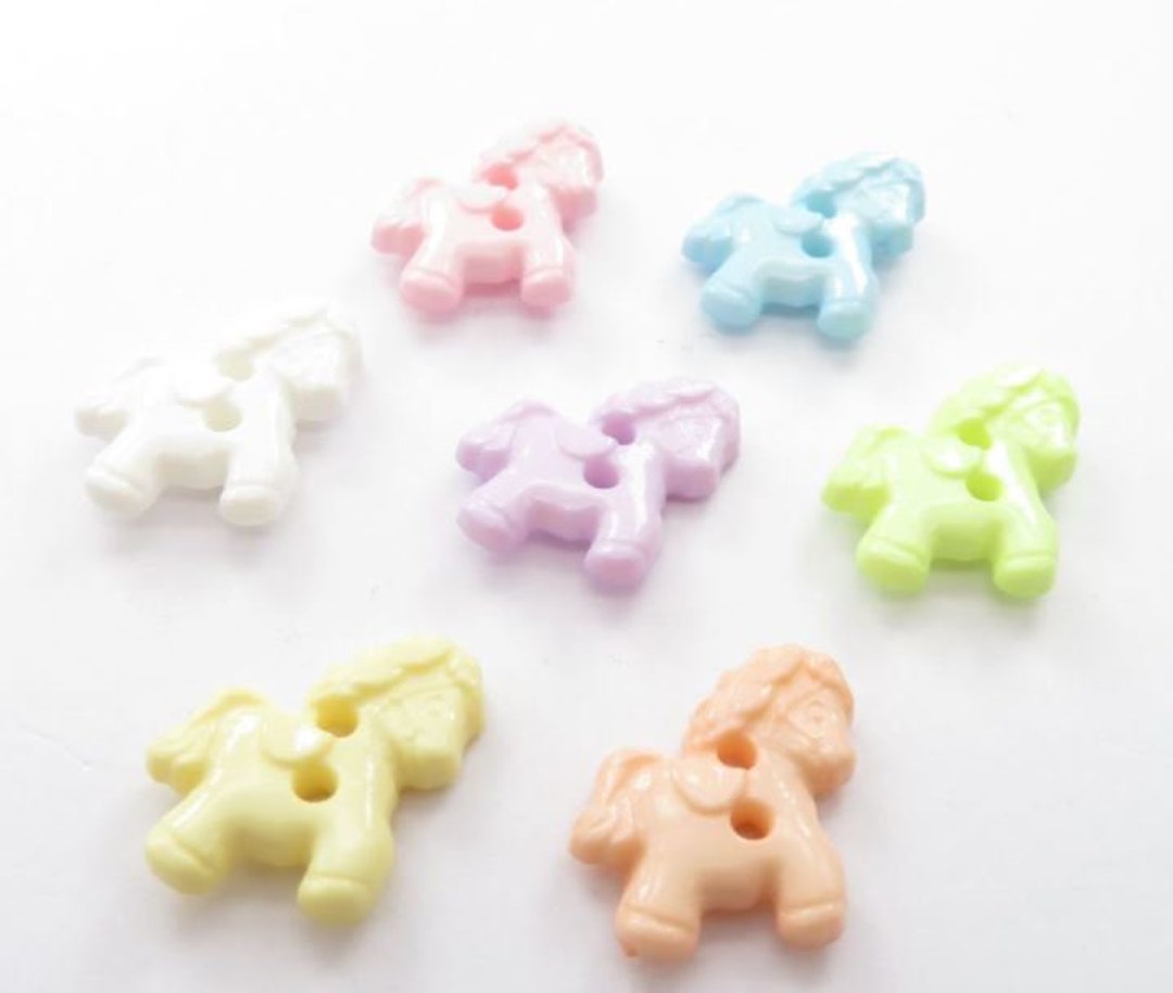 Baby Horse Pony Buttons (5pk) - Sewing Buttons / Baby Buttons - 7 ...