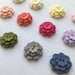Petal Flower Shaped Buttons - 3 Sizes (5pk), Made in Italy - Etsy UK