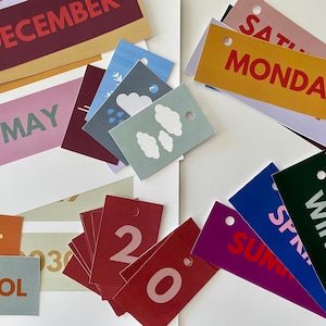 Modular Calendar PDF Printable DIY Calendar Morning Board Preschool ...