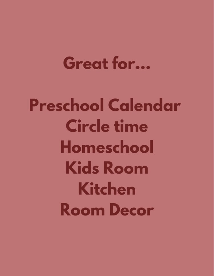 Modular Calendar PDF Printable DIY Calendar Morning Board Preschool ...