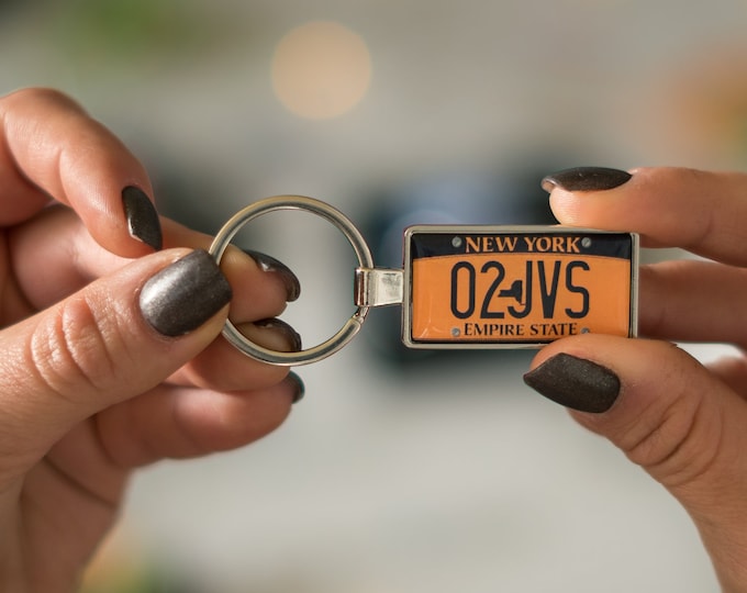Kentucky Custom Number Plates Keyring, Two Sided Personalized Keychain ...
