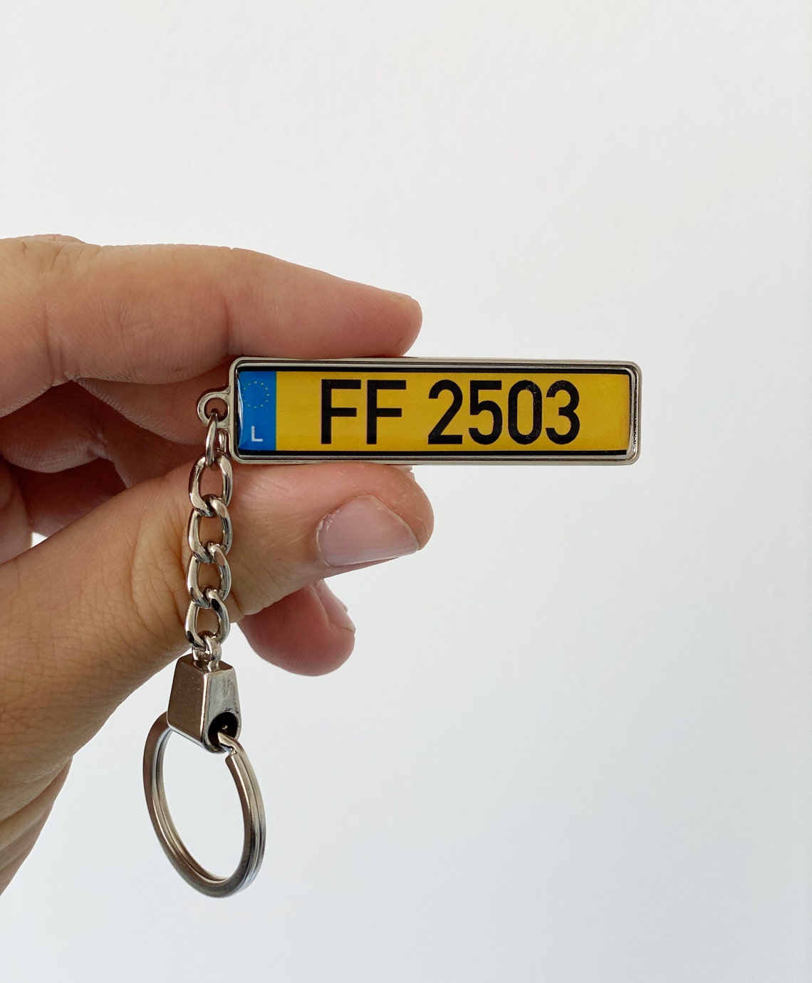 Personalised French License Plate Keyring Custom France | Etsy