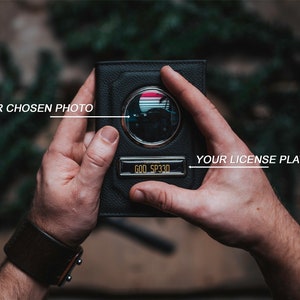 Personalized Leather Auto Document Cover With Any Text or Number Plate ...