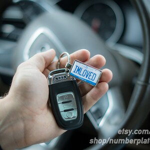 Custom Usa, Square Type Number Plates Keychain, Any Car Model, Texas ...