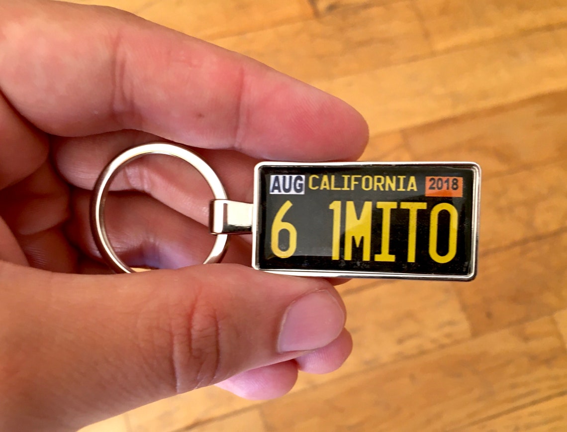 Custom Vintage California License Plate Keychain Legacy - Etsy