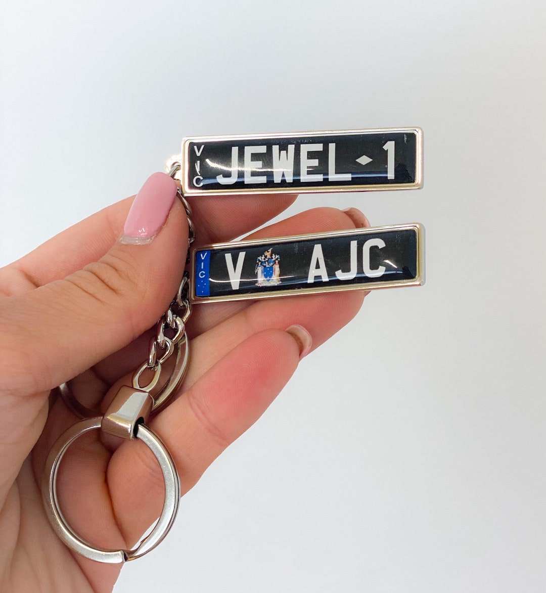 Australian License Plate Keychain, Personalized Australia Number Plates ...