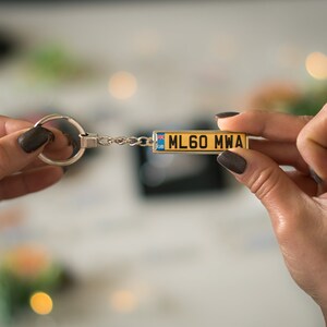 Hungary License Plate Keychain, Custom Hungary Number Plate Keychain - Etsy