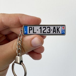 Personalized Poland License Plate Keychain, Custom Polish Number Plate ...