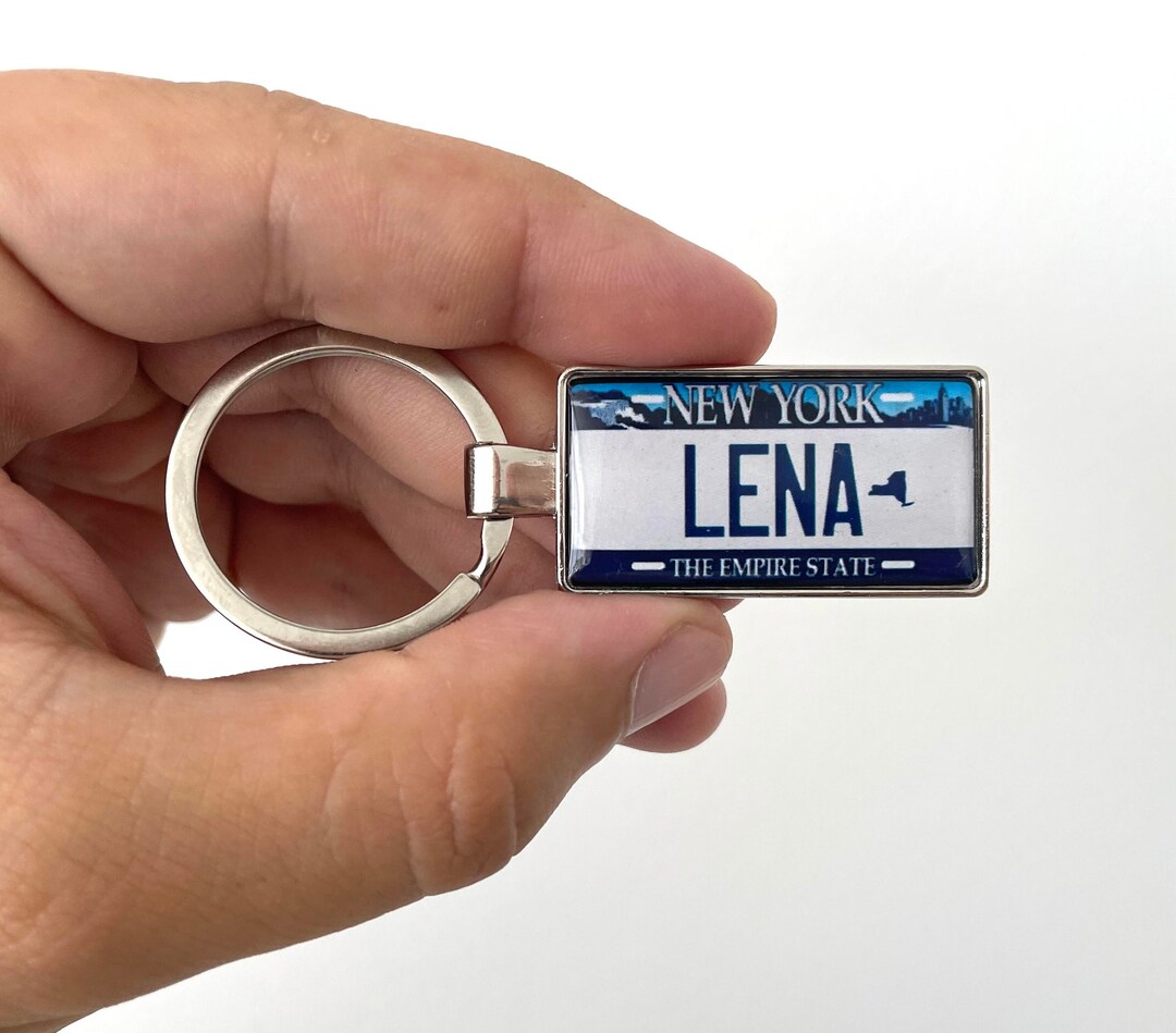 Custom Old New York License Plate Keyring, NY Auto Plate - Etsy